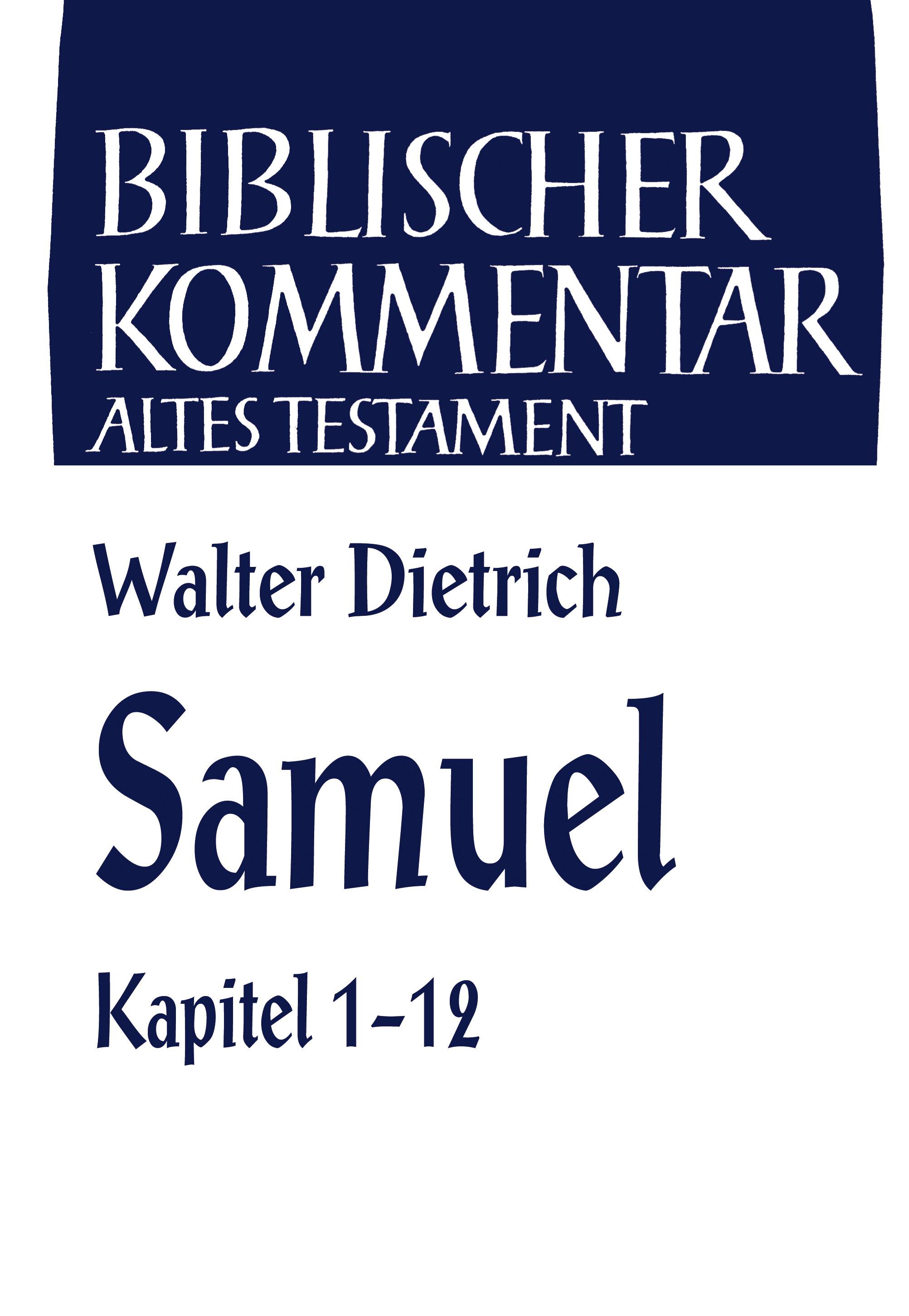 Samuel (1 Sam 1-12) | Vandenhoeck & Ruprecht Verlage