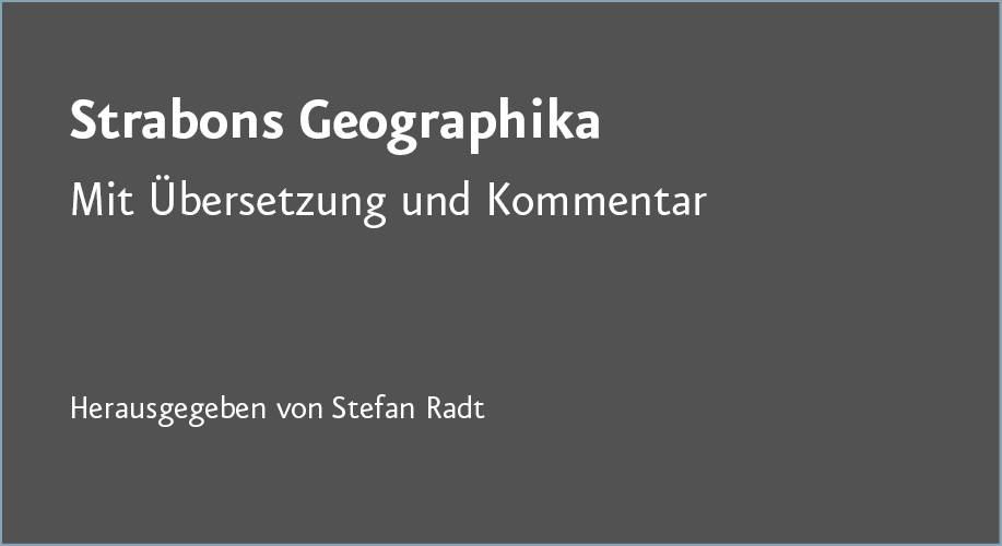 Strabons Geographika. | Alte Geschichte | Altertumswissenschaft ...